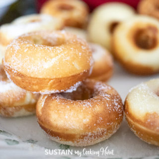 Bite-Size Homemade Donuts - Sustain My Cooking Habit