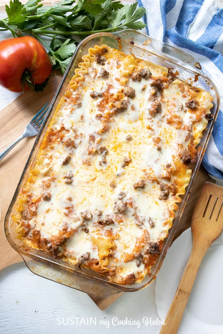 Easy Meat Lasagna Recipe - Sustain My Cooking Habit