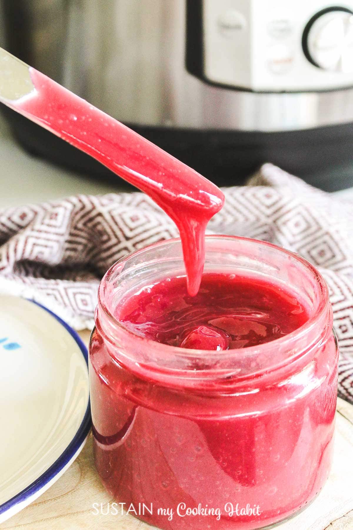 Instant Pot Orange Pomegranate Jam Recipe - Sustain My Cooking Habit