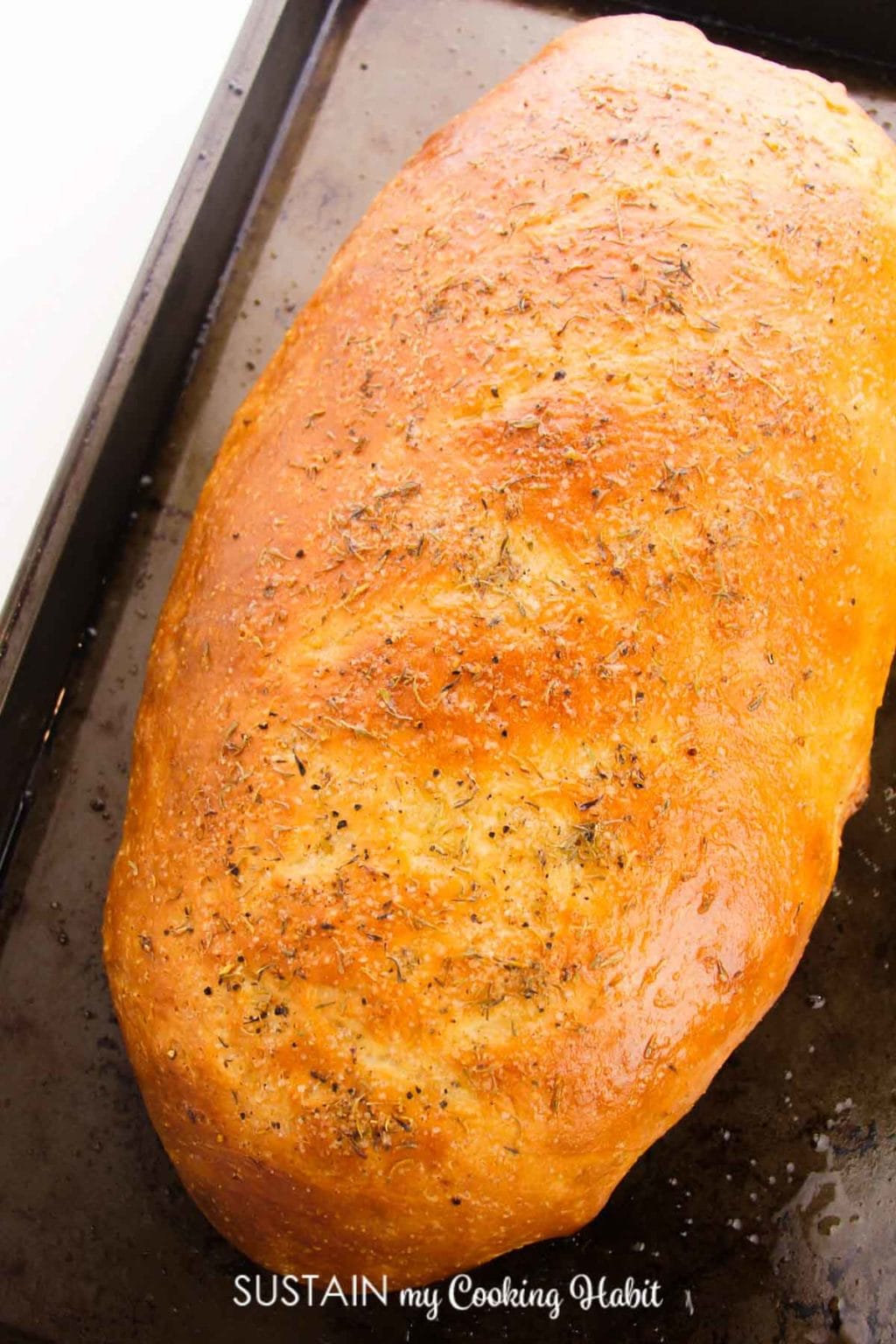 Homemade Italian Bread Recipe - Sustain My Cooking Habit