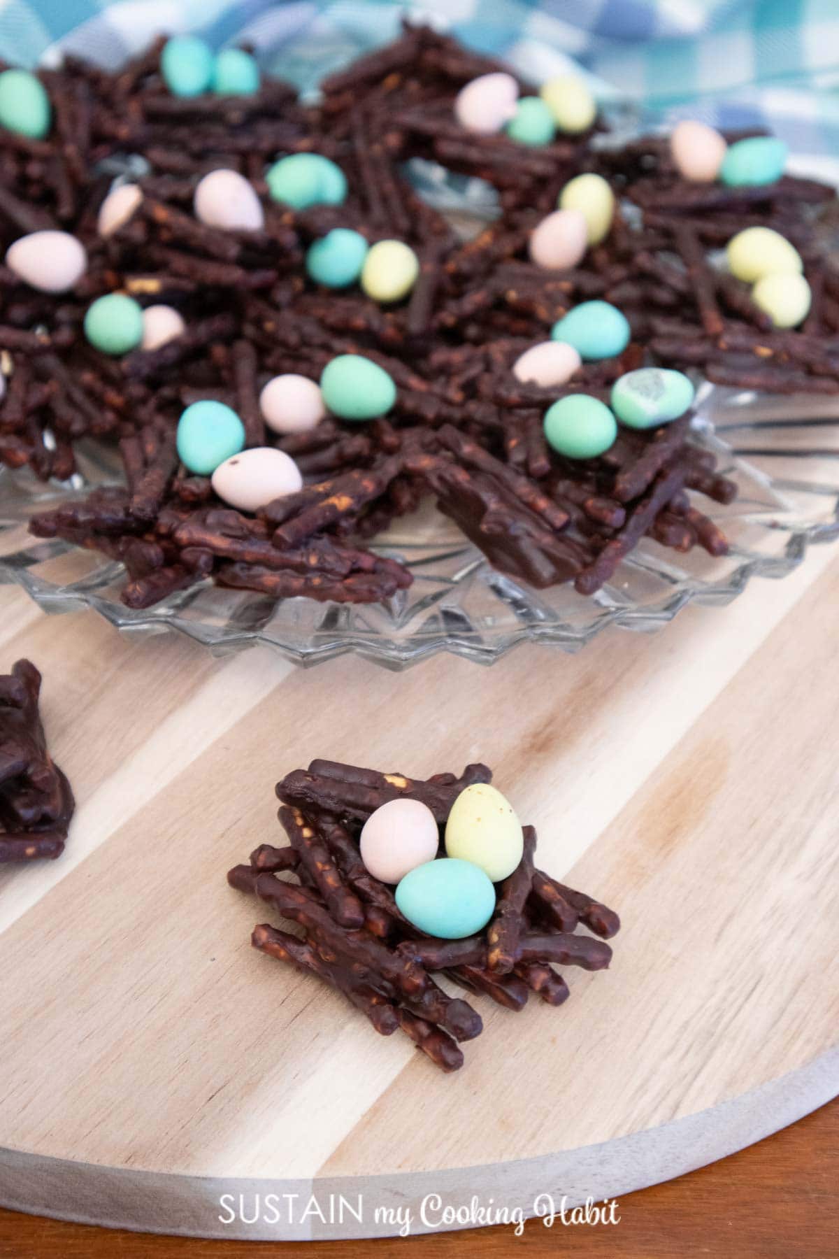 Easy No-Bake Birds Nest Cookies - Sustain My Cooking Habit