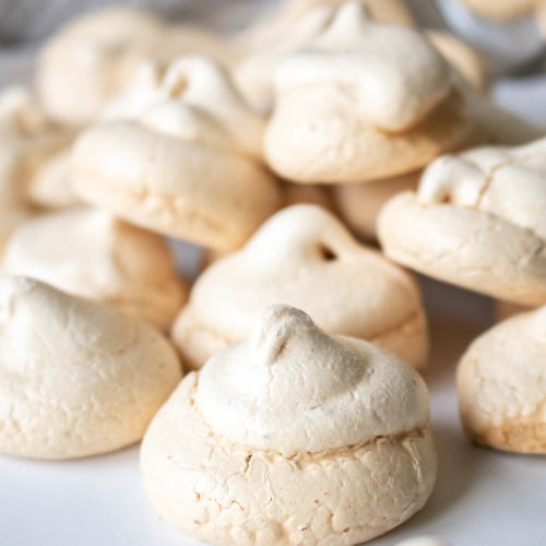 3 Ingredient Baked Meringue Cookie Recipe - Sustain My Cooking Habit