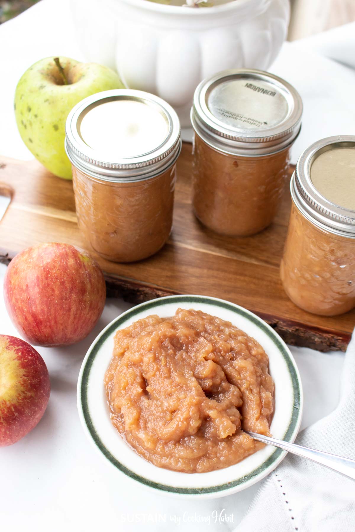 Big Batch Applesauce Recipe - Sustain My Cooking Habit