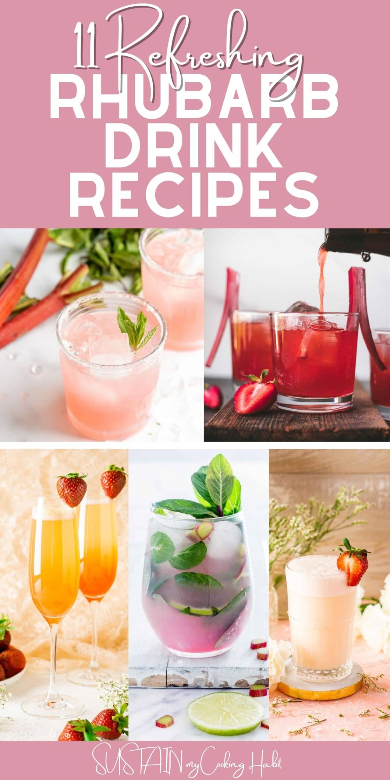 11 Refreshing Rhubarb Drink Recipes - Sustain My Cooking Habit