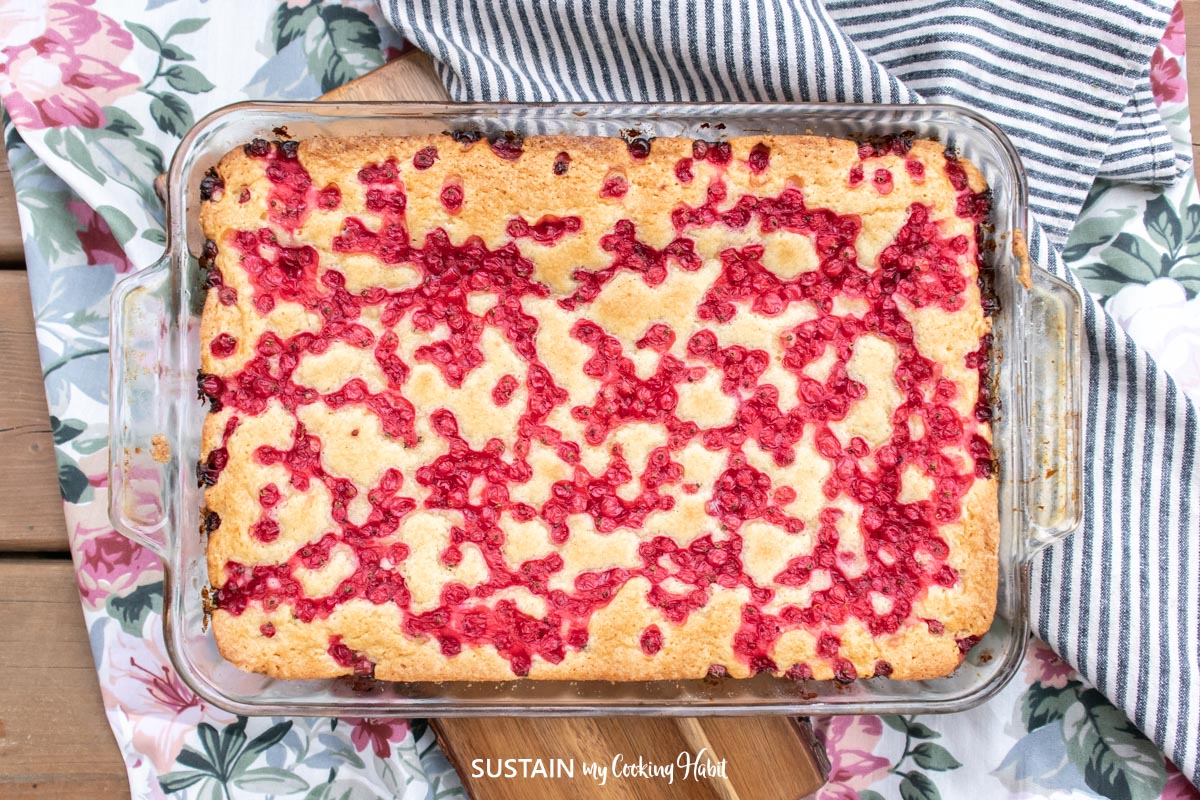 Sweet and Sour Red Currant Cake Recipe - Sustain My Cooking Habit