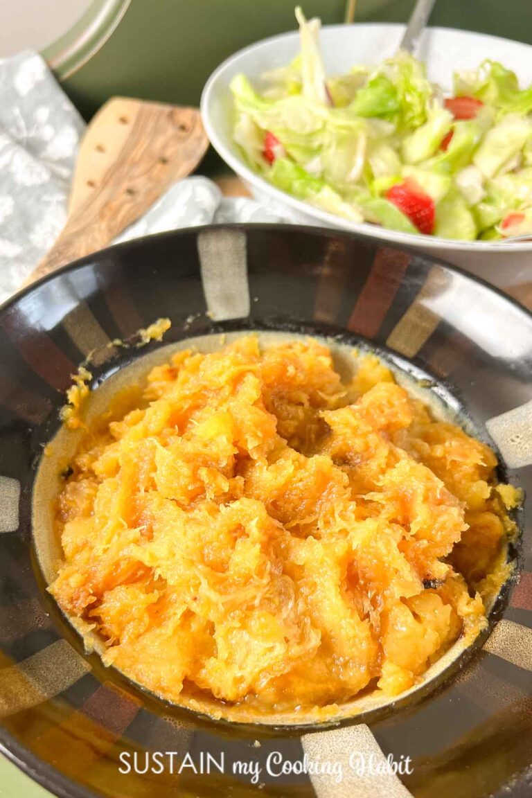 Baked and Mashed Acorn Squash Recipe - Sustain My Cooking Habit