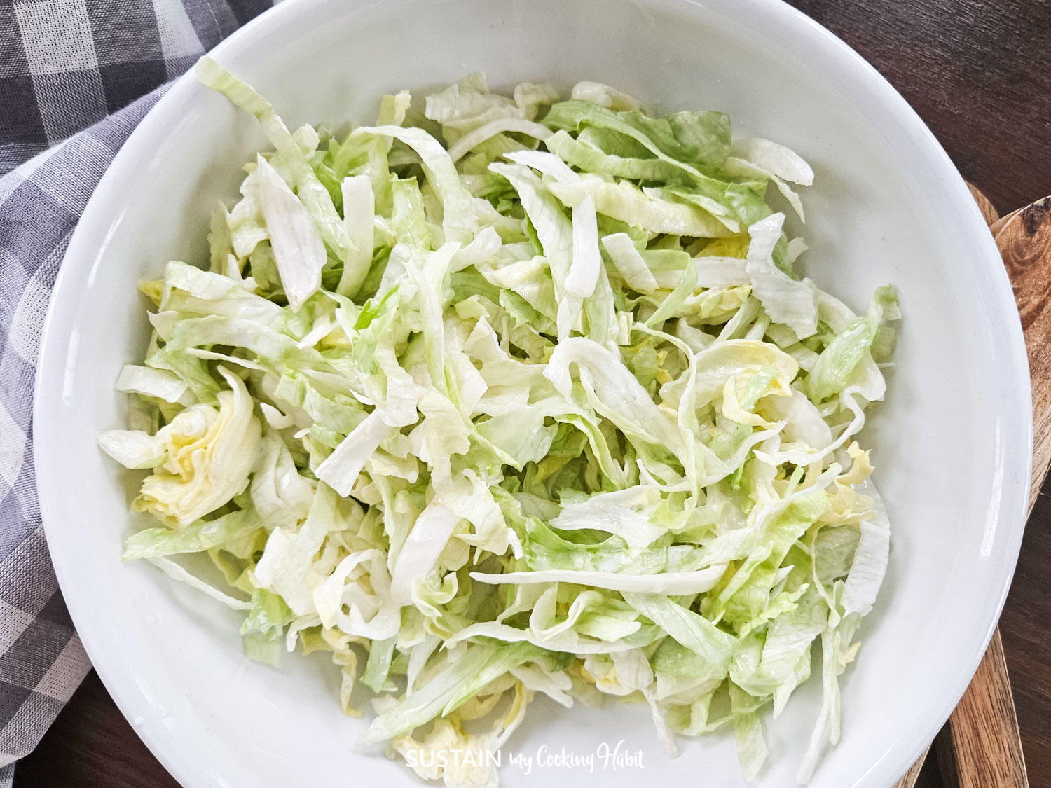 Sweet & Creamy Iceberg Salad Recipe - Sustain My Cooking Habit