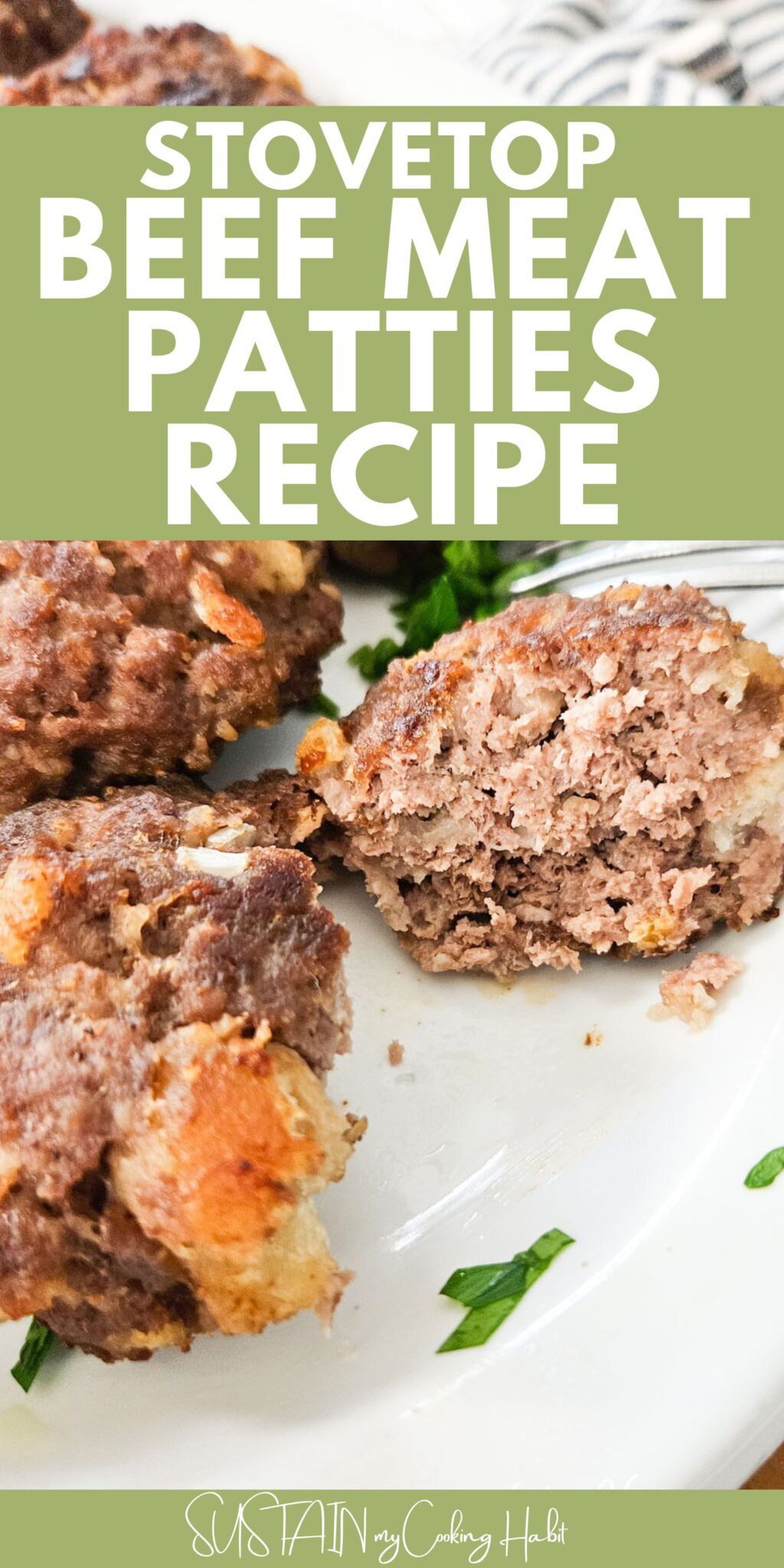 Stovetop Beef Meat Patties Recipe - Sustain My Cooking Habit