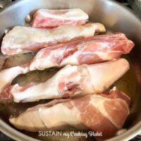 Oven Roasted Pigtails with Sauerkraut - Sustain My Cooking Habit