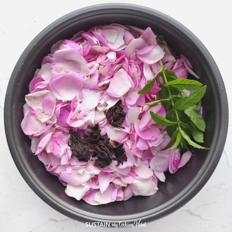 Rose Petal Syrup Recipe - Sustain My Cooking Habit