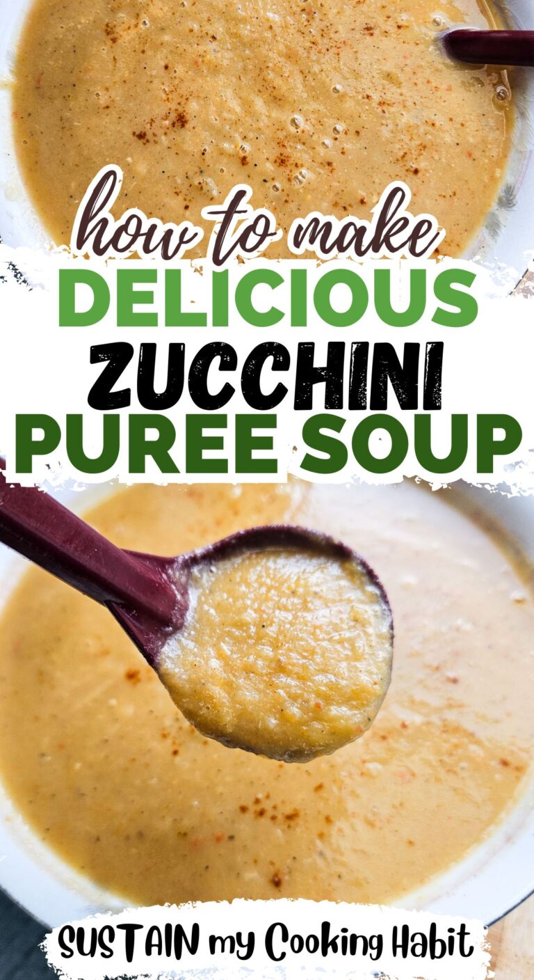Best Ever Zucchini Puree Soup - Sustain My Cooking Habit